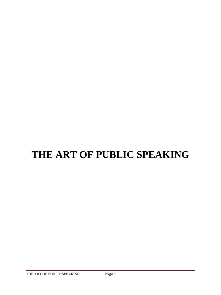 Mastering Public Speaking Skills | PDF | Public Speaking | Communication