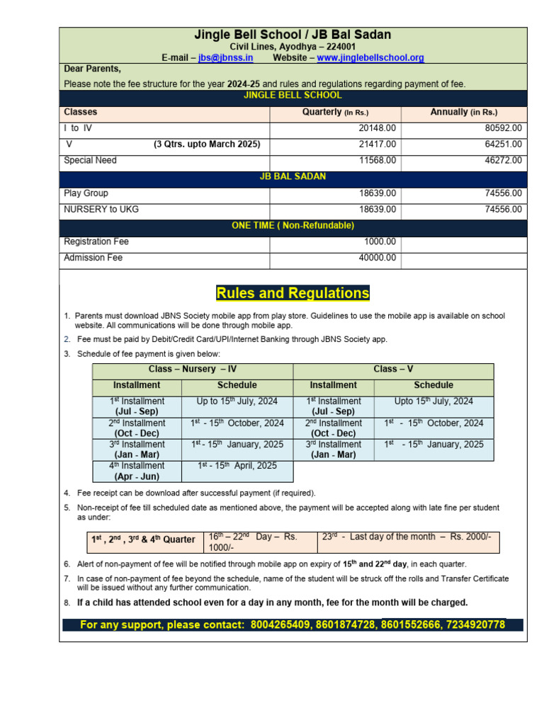 JBS JBBS | PDF | Fee | Payments