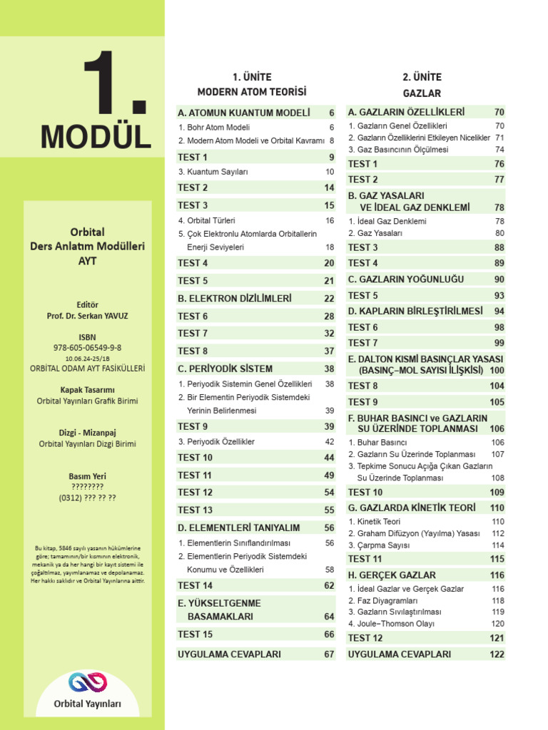 AYT Sınıf Modul 1 | PDF