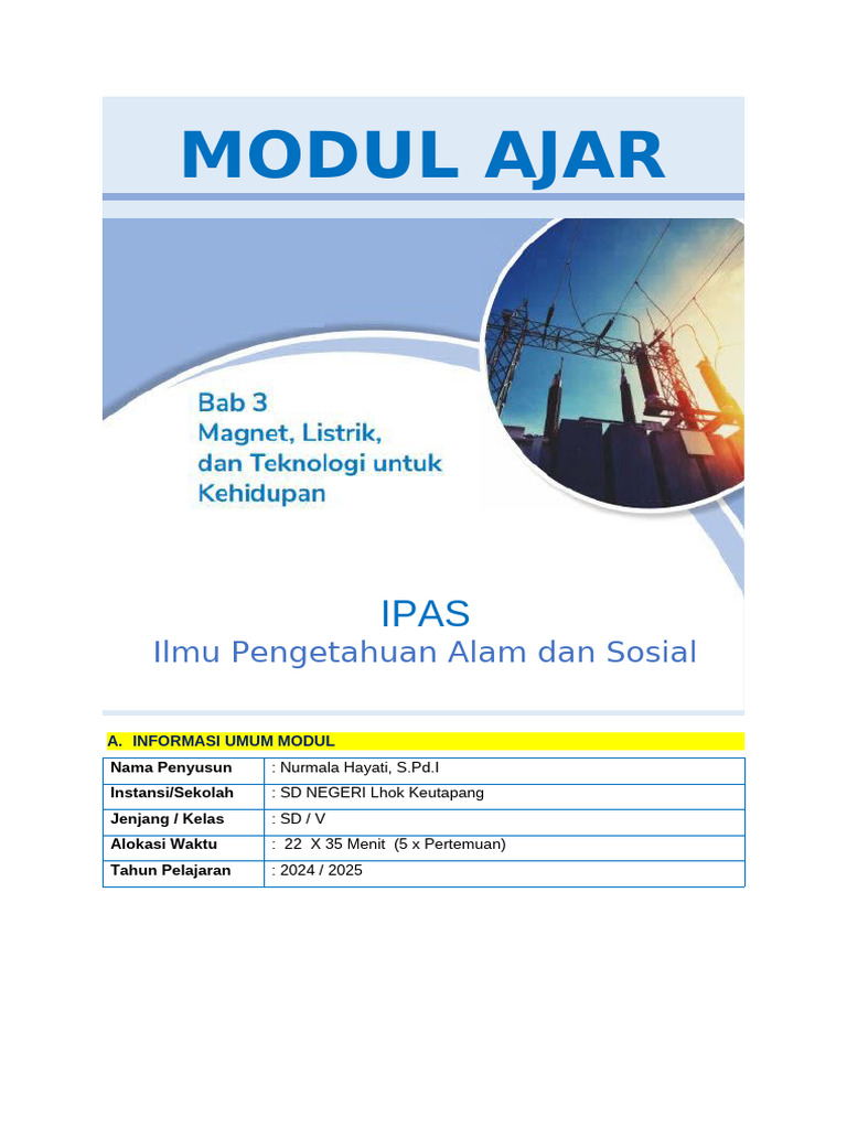 Modul Ipas Yanti | PDF