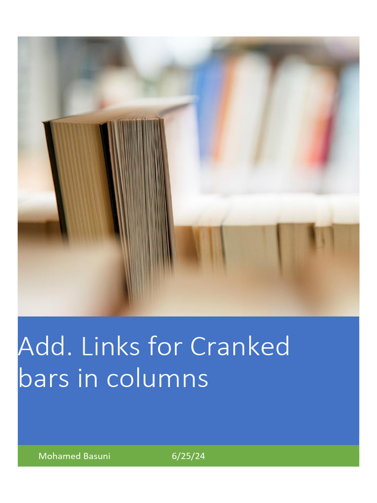 Add Links For Cranked Bars in Columns 1719581688 | PDF