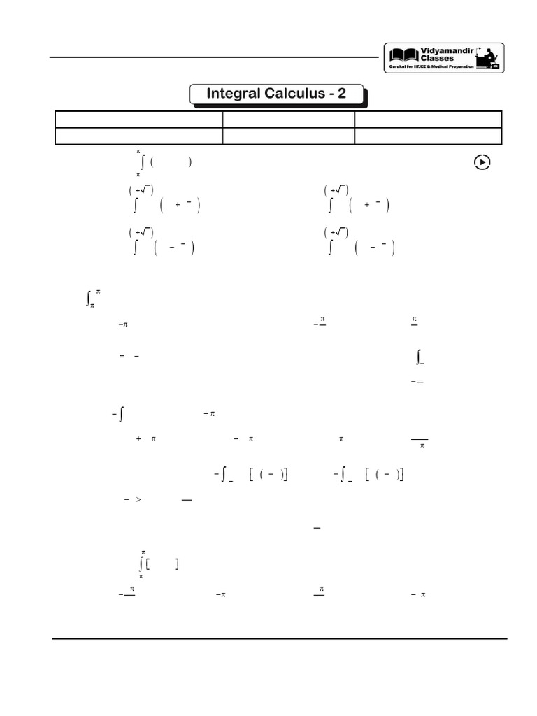 IC-2 - JEE Advanced (Archive) - DTS-1 | PDF | Mathematical Relations ...