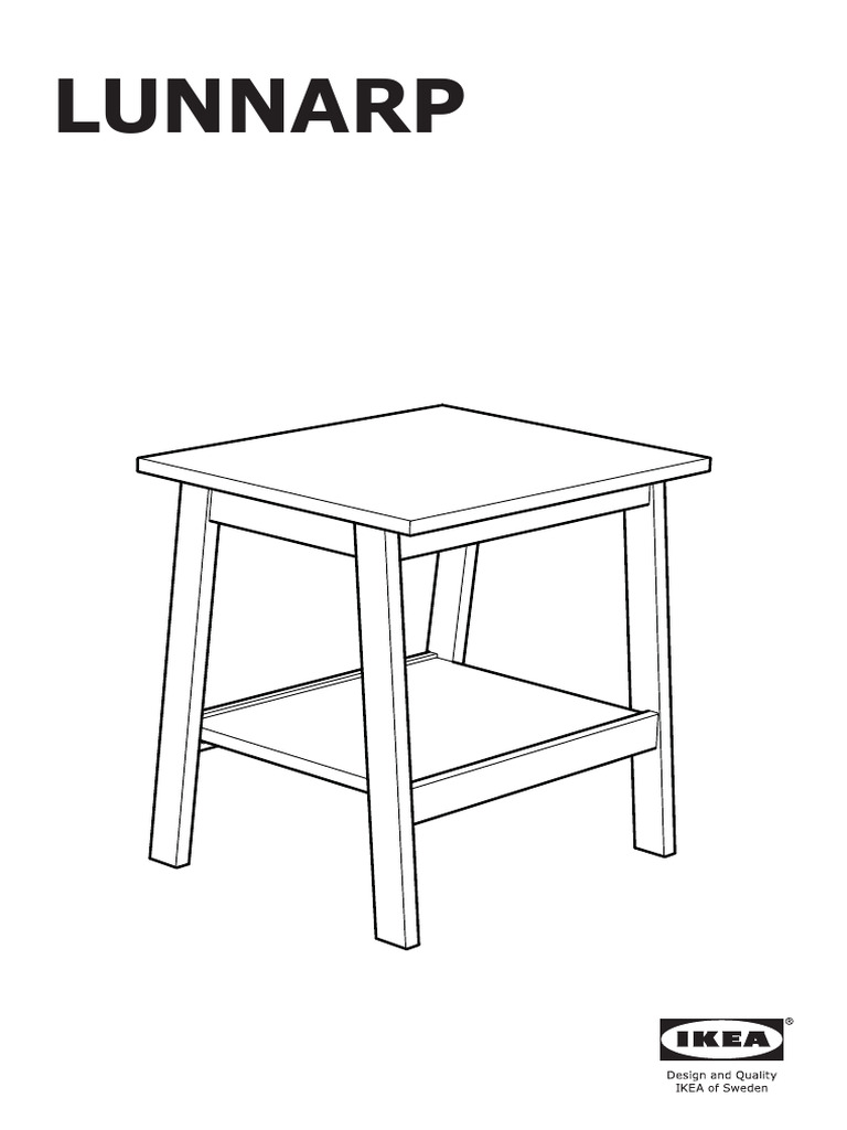 LUNNARP Side Table Overview | PDF