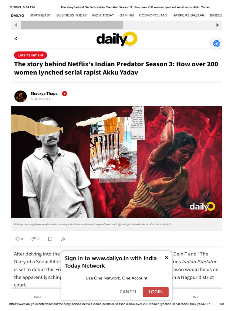 The Story Behind Netflix's Indian Predator Season 3 - How Over 200 ...