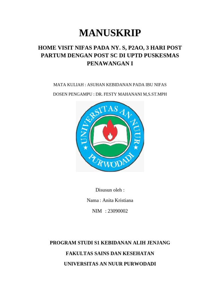 Manuskrip Anita - Bu Festy | PDF