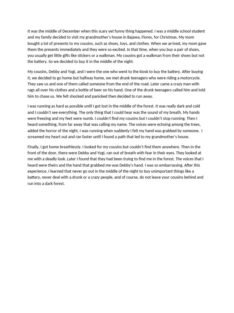 First Draft Narration Text | PDF | General Fiction