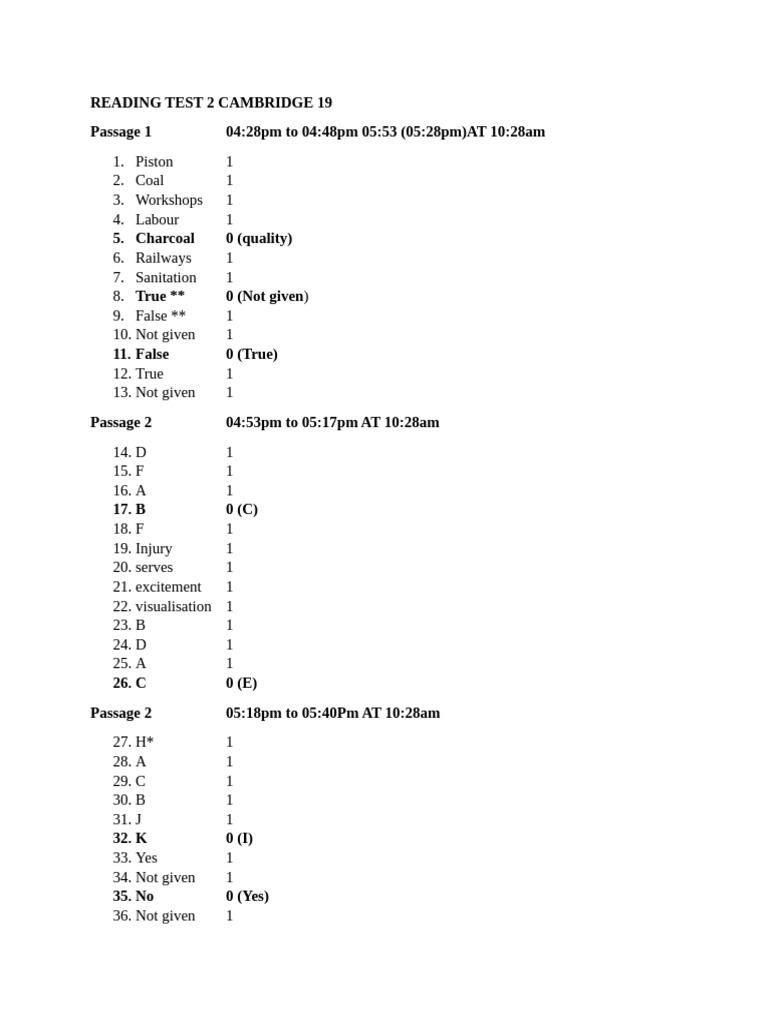 Reading Test 2 Cambridge 19 | PDF