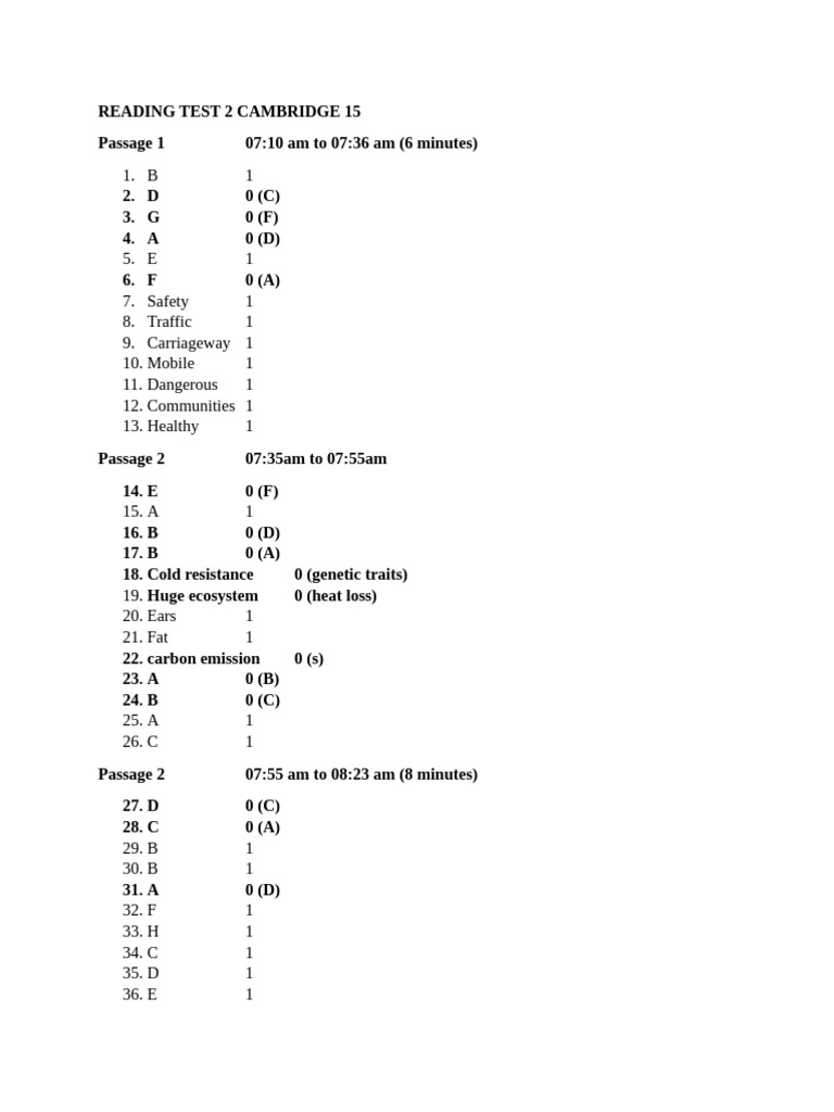 Reading Test 2 Cambridge 15 | PDF | Science & Mathematics