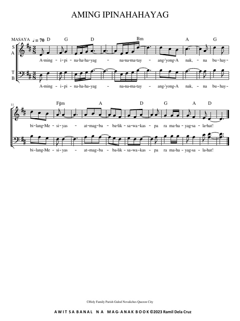 Aming Ipinahahayag | PDF