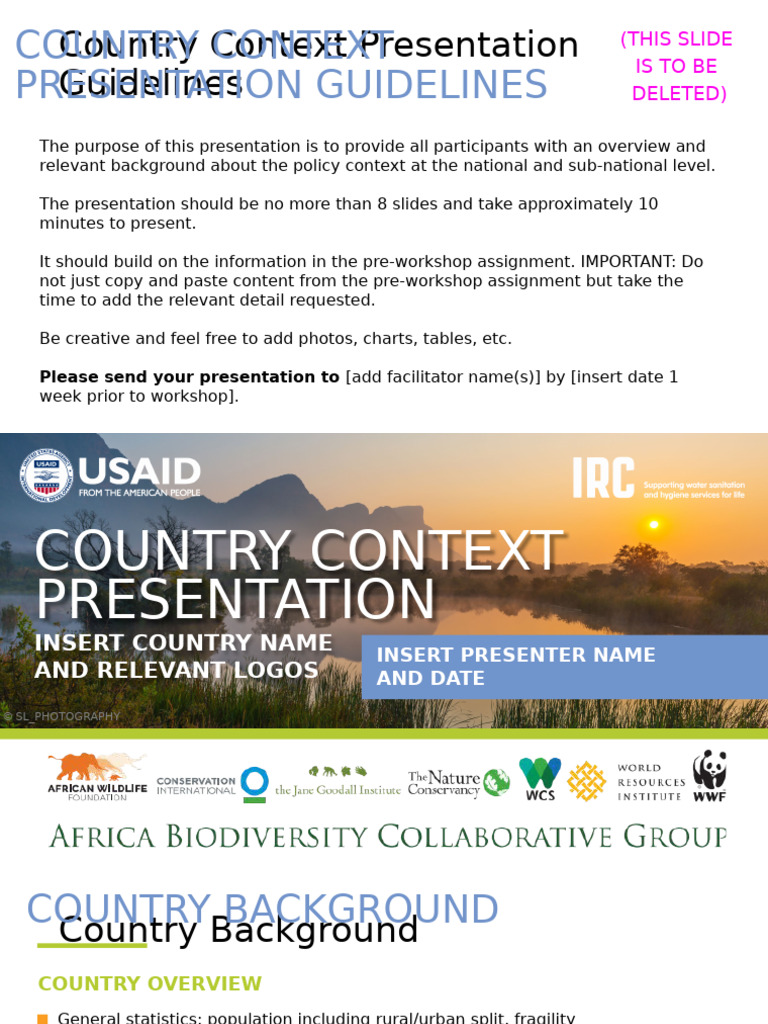 Policy Context Presentation Guide | PDF | Policy | Wash