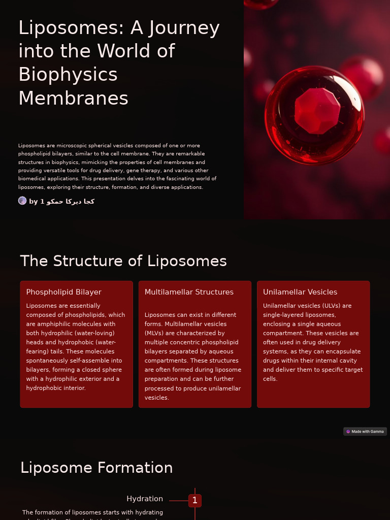 Liposomes: Biophysics & Applications | PDF | Liposome | Phospholipid