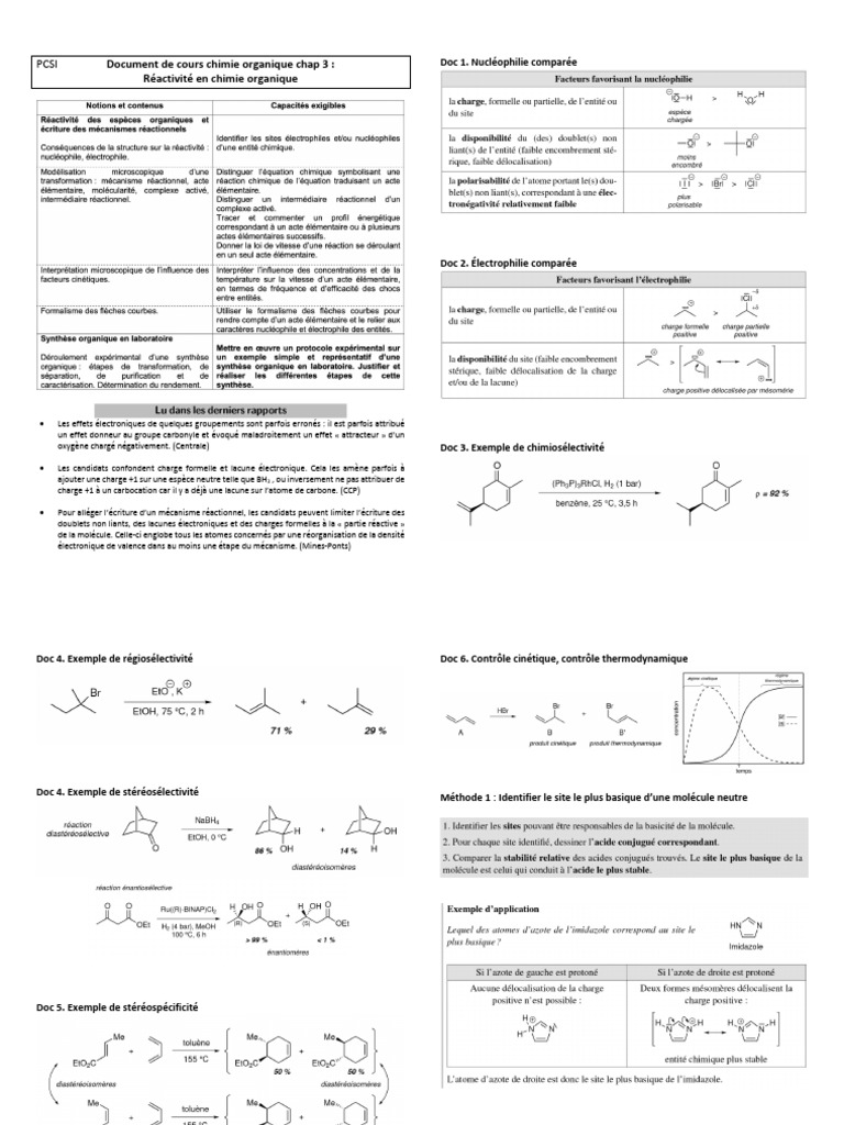 Chap 3 - Mécanisme Réactionnels | PDF