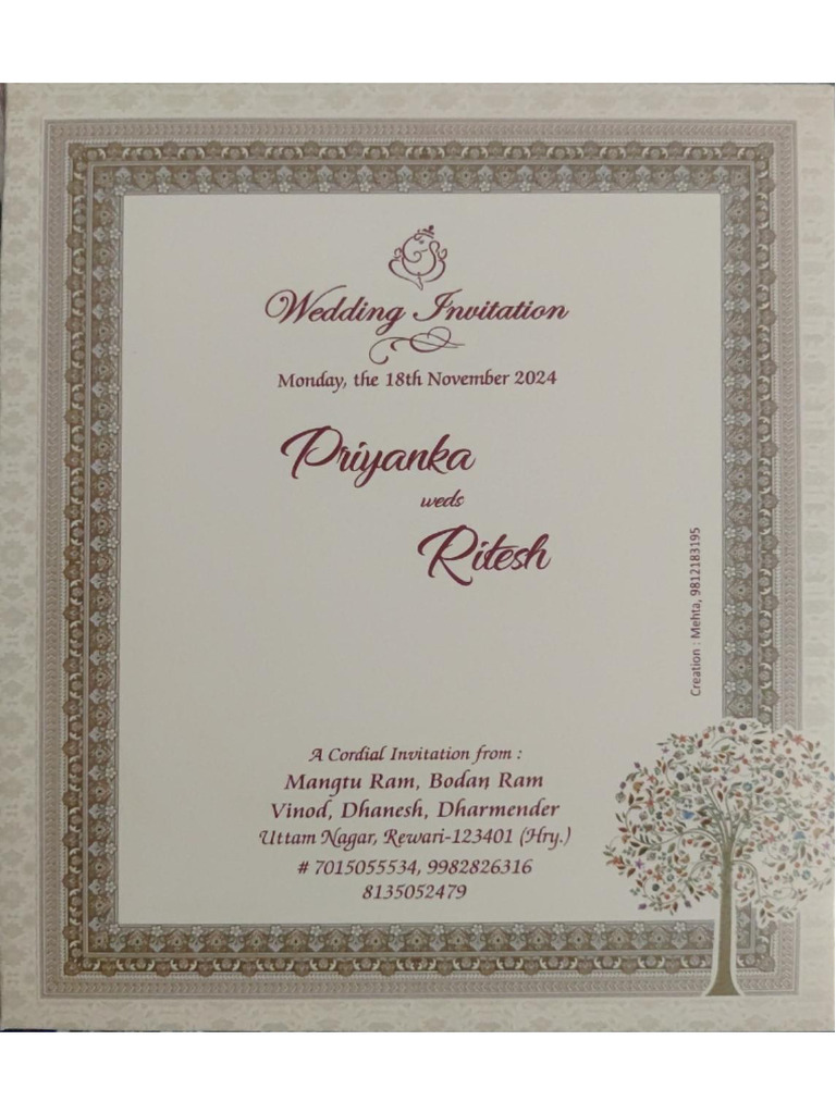 Wedding Invitation | PDF