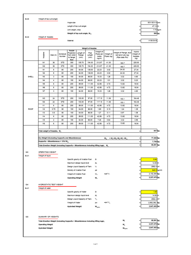 CQS-11P-ME-GEN-RPT-001 - Wall Thickness Calculation Sheet - Rev 3.0 | PDF