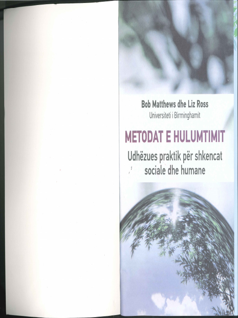 Metodat e Hulumtimit-Bob Matthews Dhe Liz Ross | PDF