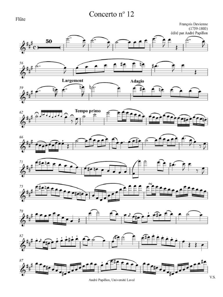 12 Concert Devienne Flute | PDF
