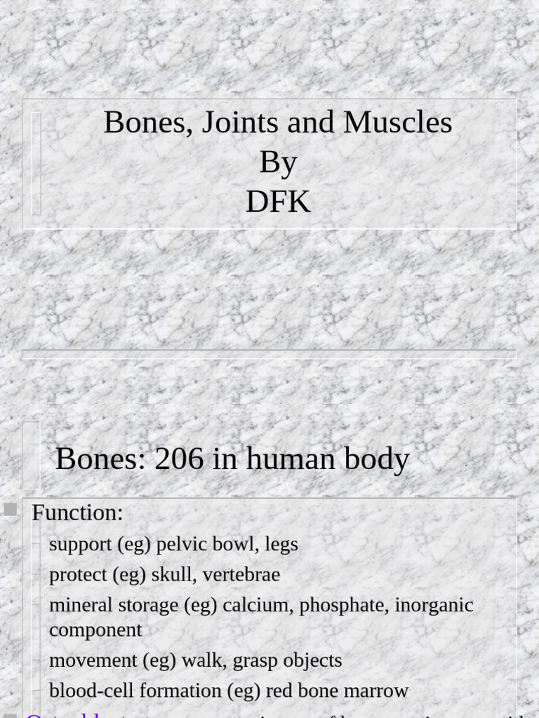 Bones, Joints, Muscles | PDF | Bone | Osteoblast