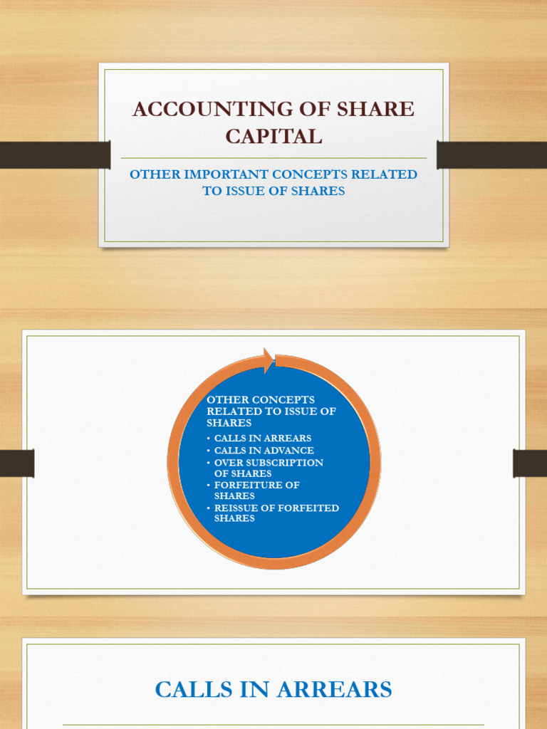 Accounting for Share Capital Concepts | PDF | Stocks | Equity (Finance)
