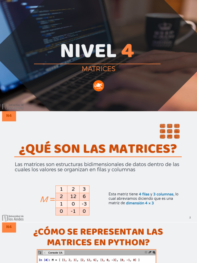 N4 4 Matrices | PDF | Matriz (Matemáticas) | Álgebra lineal