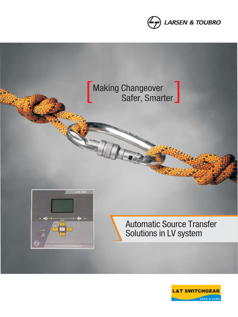 L&T Automatic Transfer Switch Overview | PDF | Switch | Insulator ...