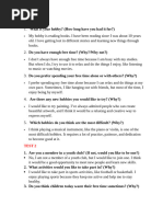 KET Speaking Part 2 Sample Questions | PDF | Language Arts & Discipline