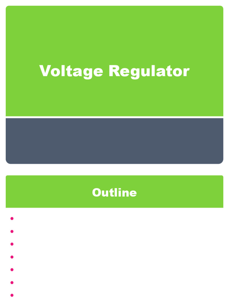 votlage regulators | PDF | Rectifier | Power Supply