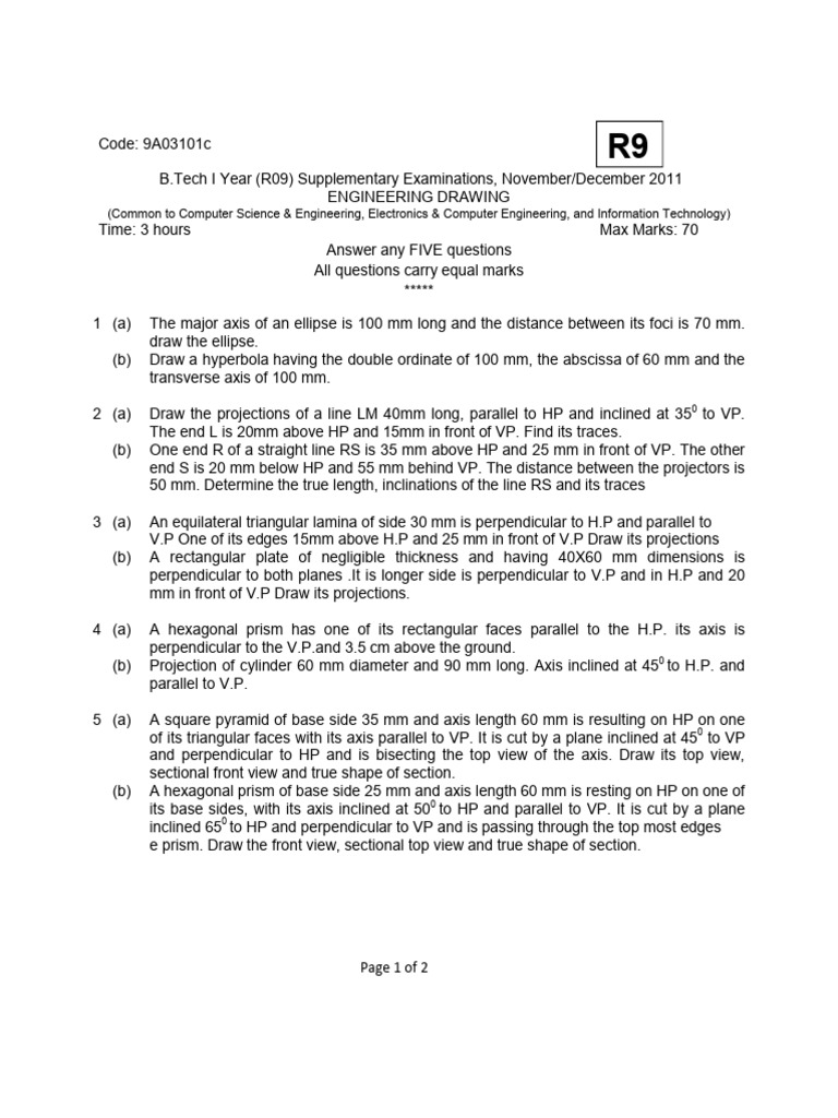 9a03101c Engineering Drawing | PDF | Cartesian Coordinate System ...