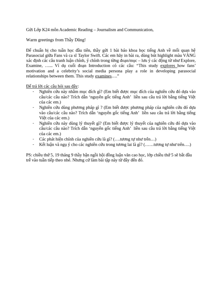 Academic Reading-ASSIGNMENT 1 | PDF