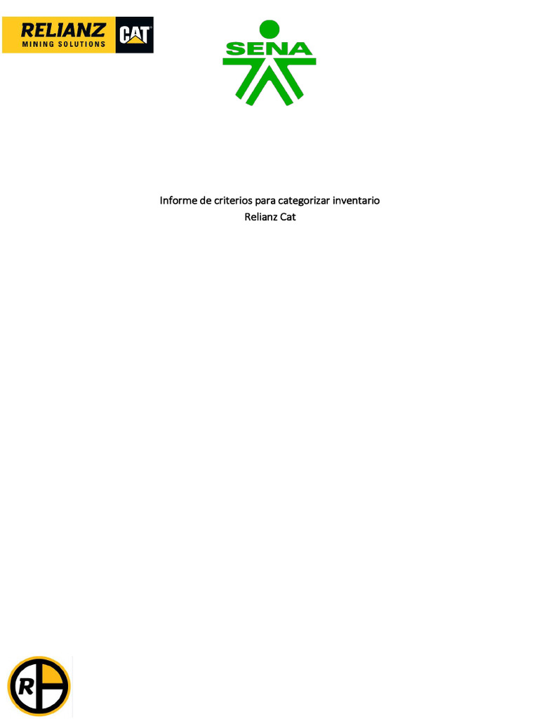 Criterios de Mayor Importancia para Relianz Cat | PDF | Business ...