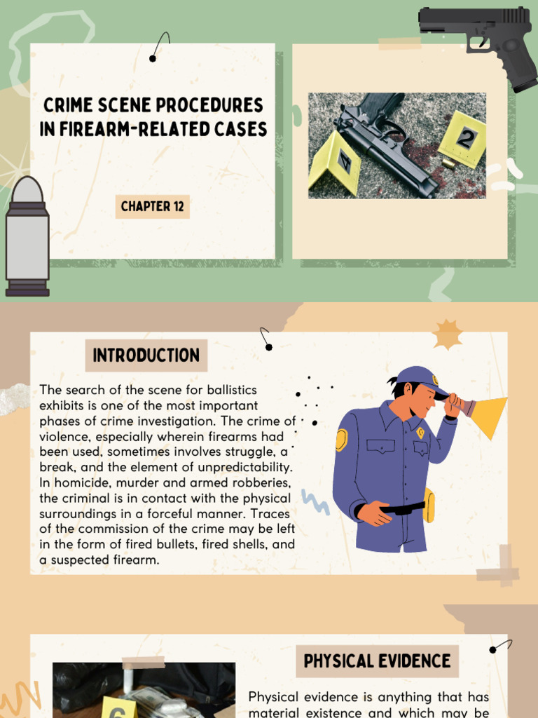 CHAPTER-12-IGAMEDRADAN | PDF | Cartridge (Firearms) | Crime Scene