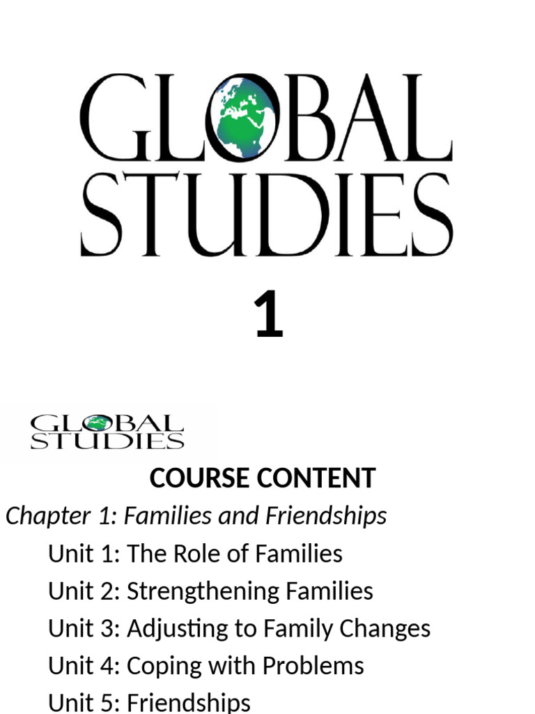 GS1 Chapter 1 Unit 1 | PDF | Family | Friendship