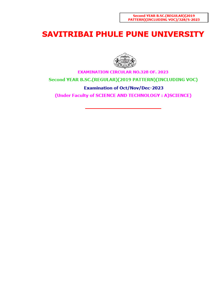 Time-Table-of-S Y B SC (REGULAR) (2019) (Credit-System) | PDF | Home ...