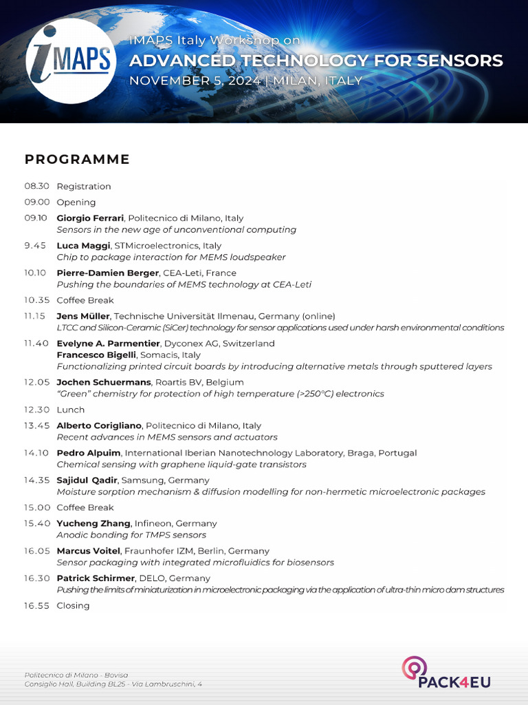 Advanced Technology For Sensors - IMAPS Conference | PDF