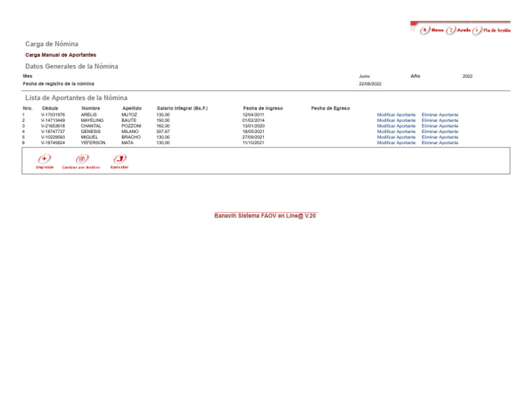 Inscripcion Faov | PDF