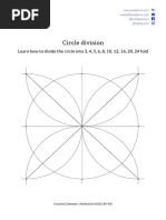 How To Divide A Circle Into Five Equal Parts - : Geometric Design | PDF ...