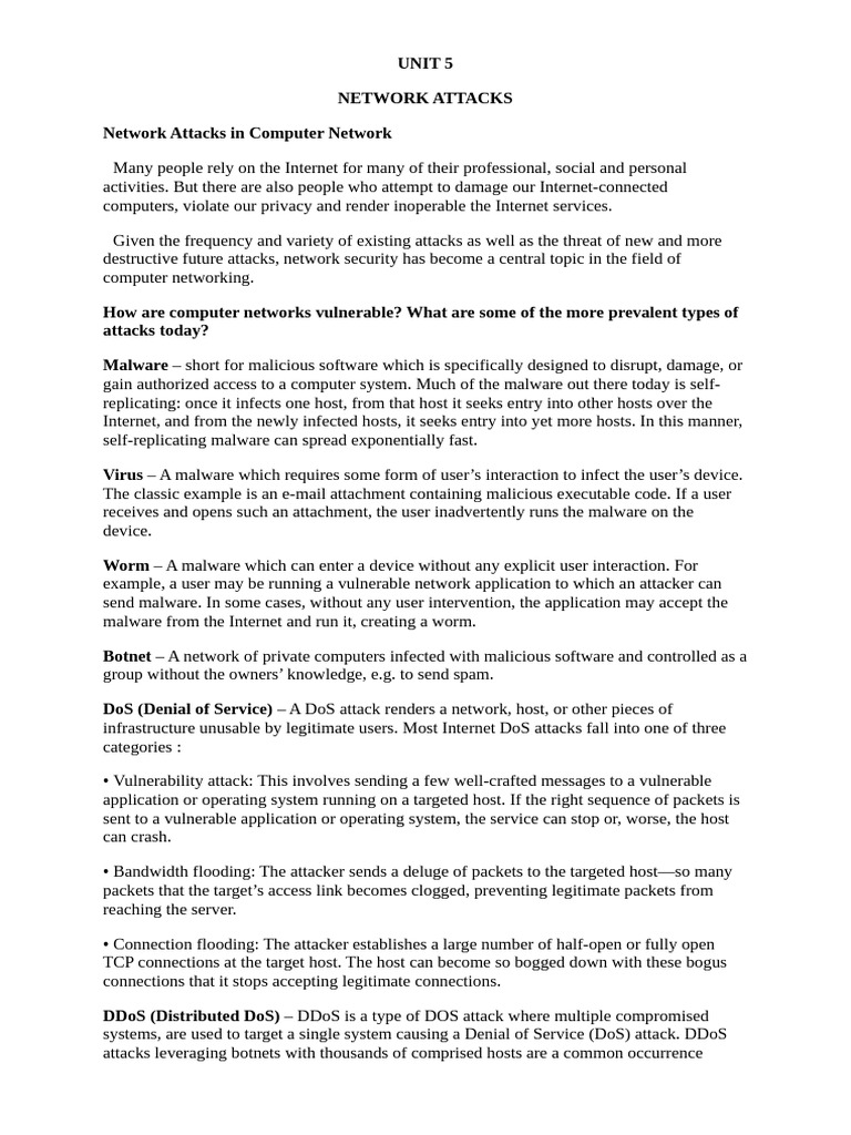 Unit 5 Cyber | PDF | Malware | Spyware