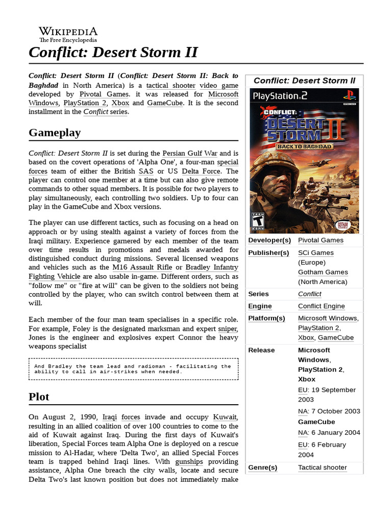 Conflict__Desert_Storm_II | PDF