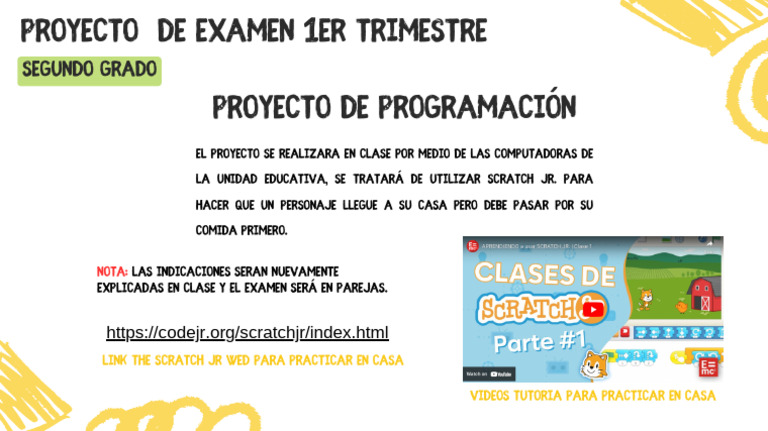Examenes Proyecto 2do Trimestre - Ie | PDF
