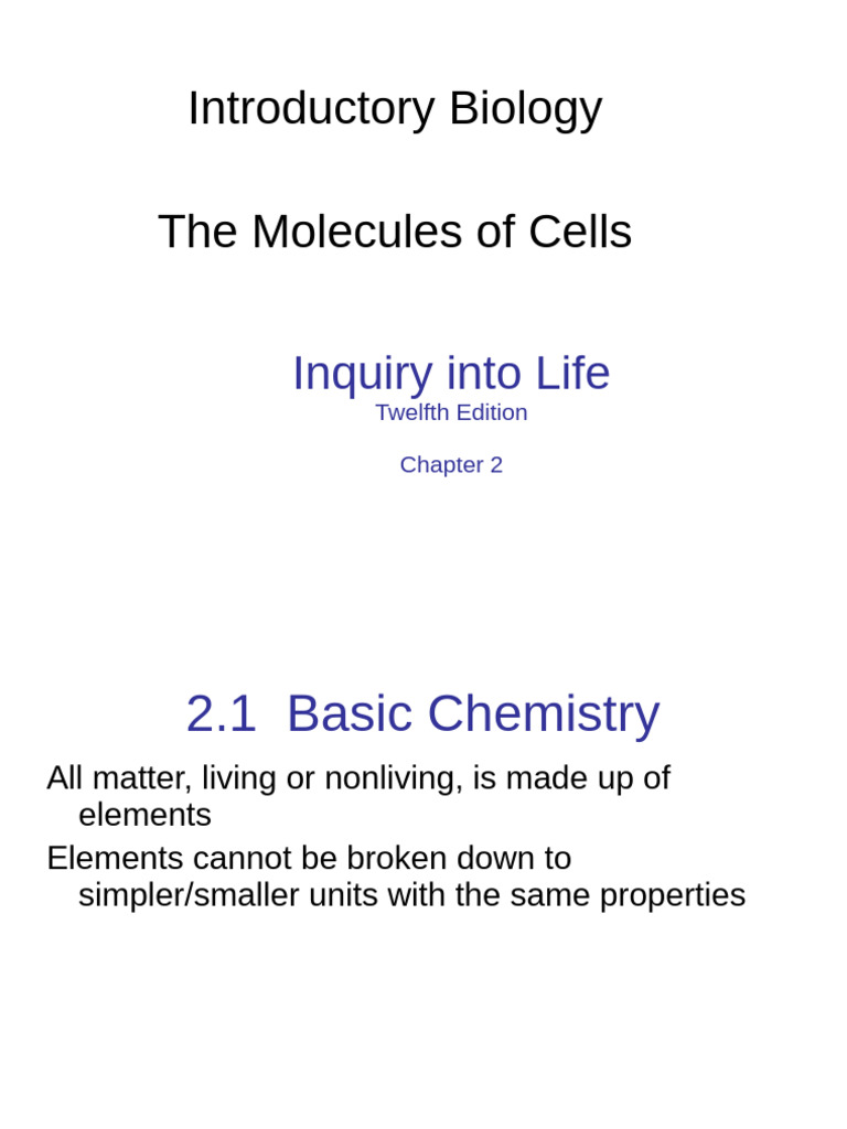 Molecules of Life: Biology Basics | PDF | Carbohydrates | Proteins