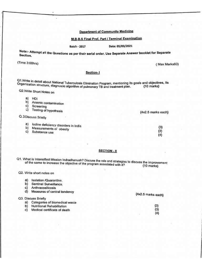 Previous Years Terminal QPs | PDF