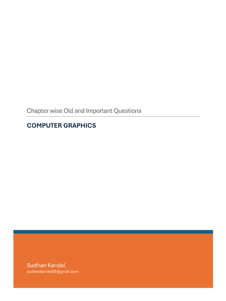 CG Important Questions-2 | PDF