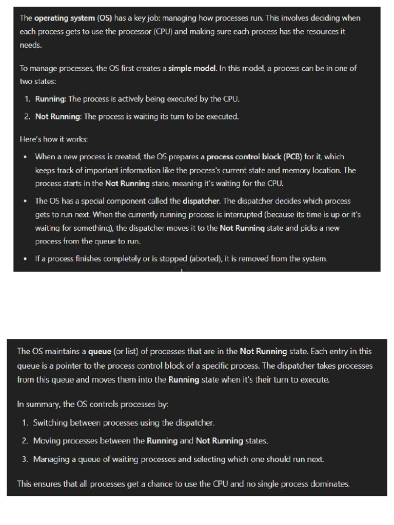 4.two States Process Model | PDF