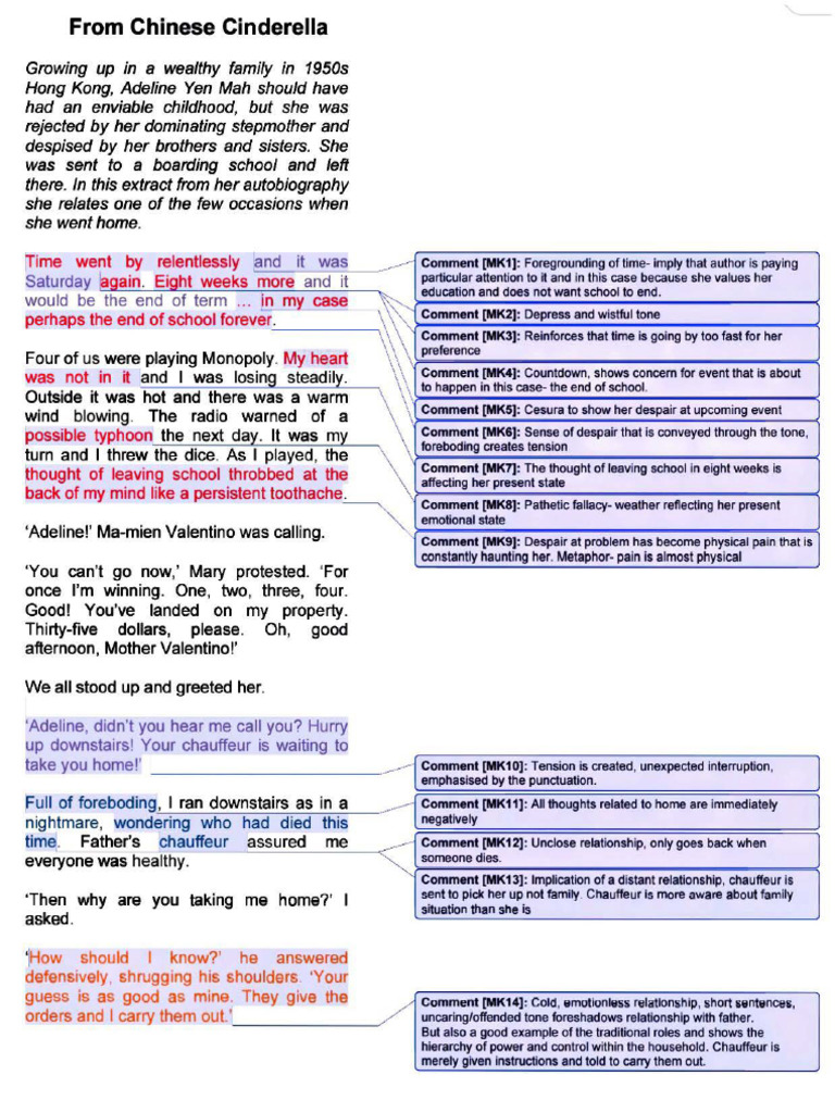 Chinese Cinderella - Annotated Text | PDF