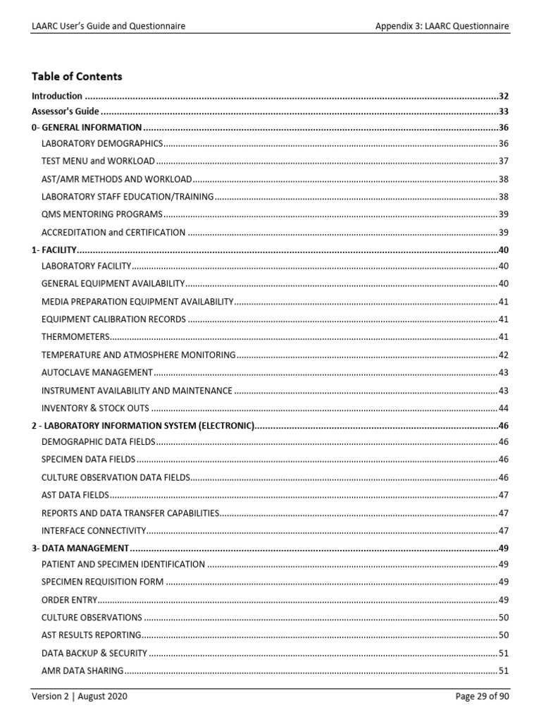 LAARC-Users-Questionnaire-Page 30-92 | PDF | Microbiology | Medical ...