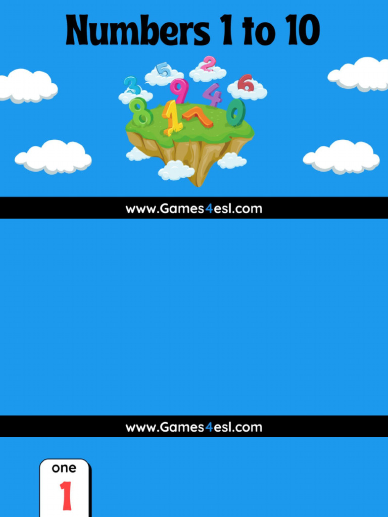 Numbers PowerPoint 1 To 10 | PDF