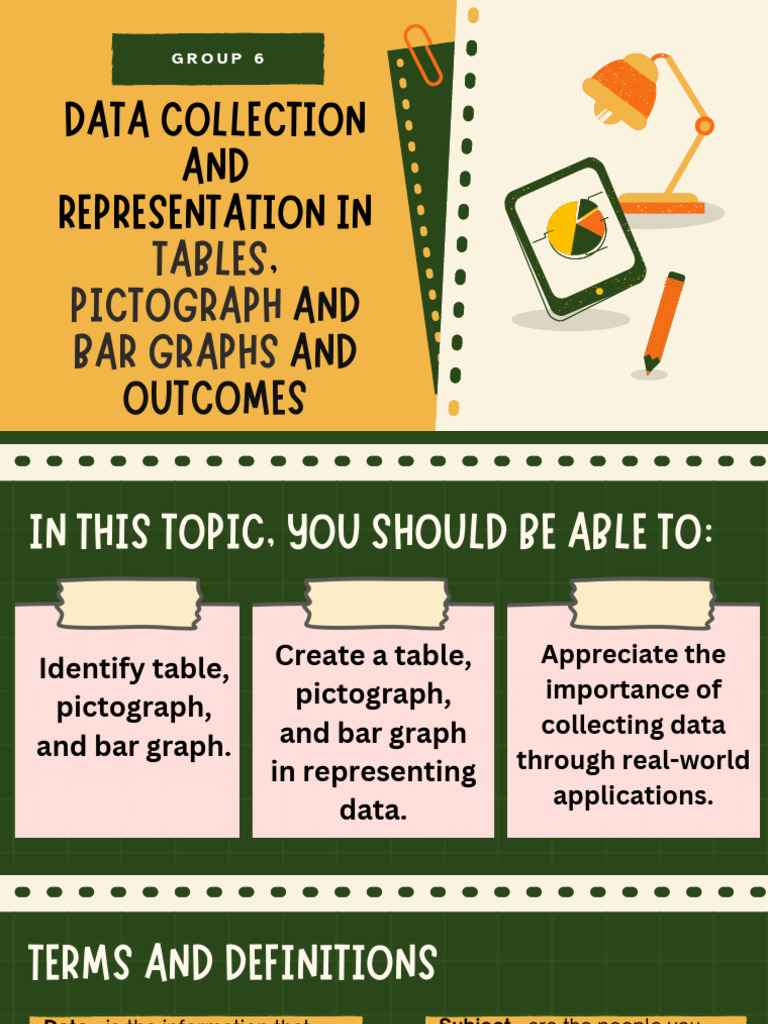 Tables Pictograph Bargraph | PDF | Teaching Methods & Materials | Art