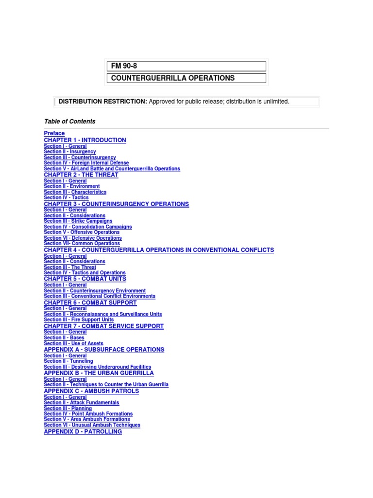 Counter Guerrilla Operations | PDF | Counter Insurgency | Insurgency