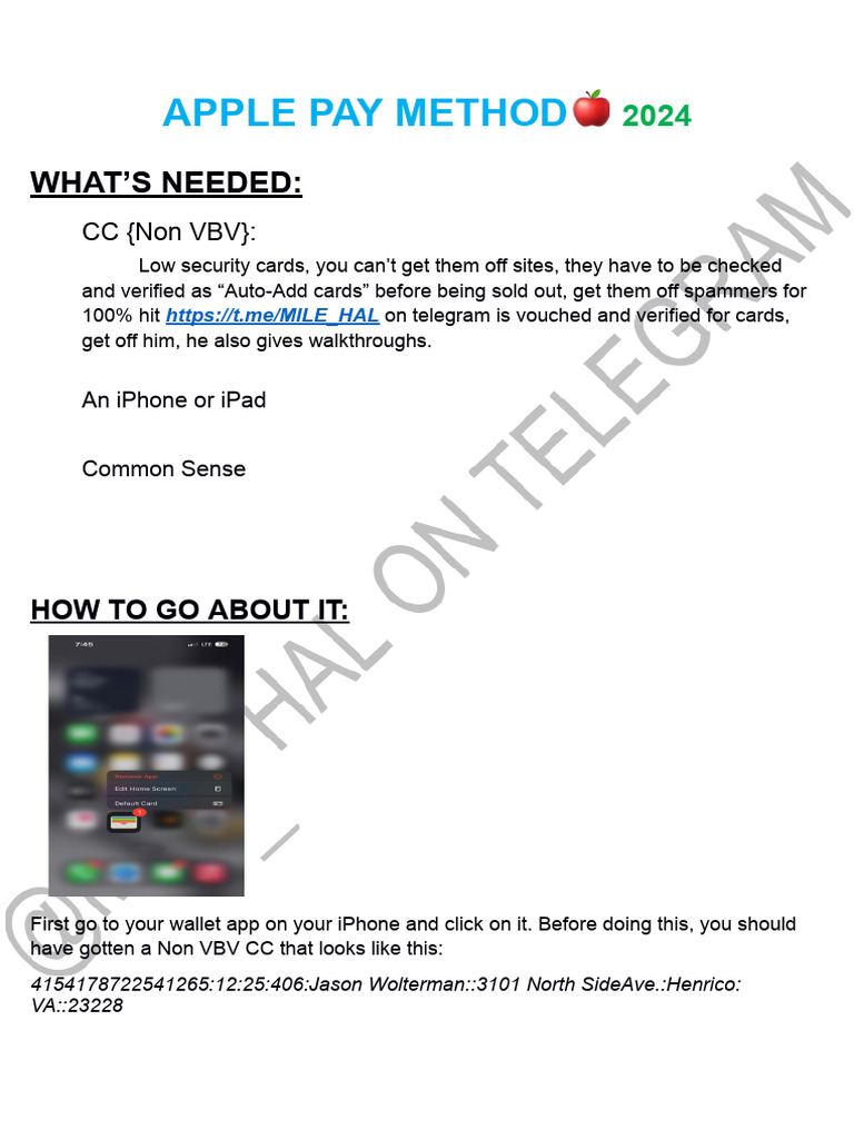 Apple Pay Method? 2024 (2) 2 | PDF