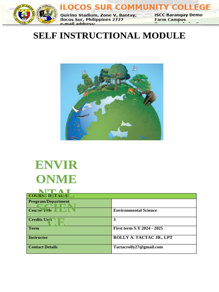 MODULE-2.1-ENVI-SCI | PDF | Atmosphere Of Earth | Rock (Geology)