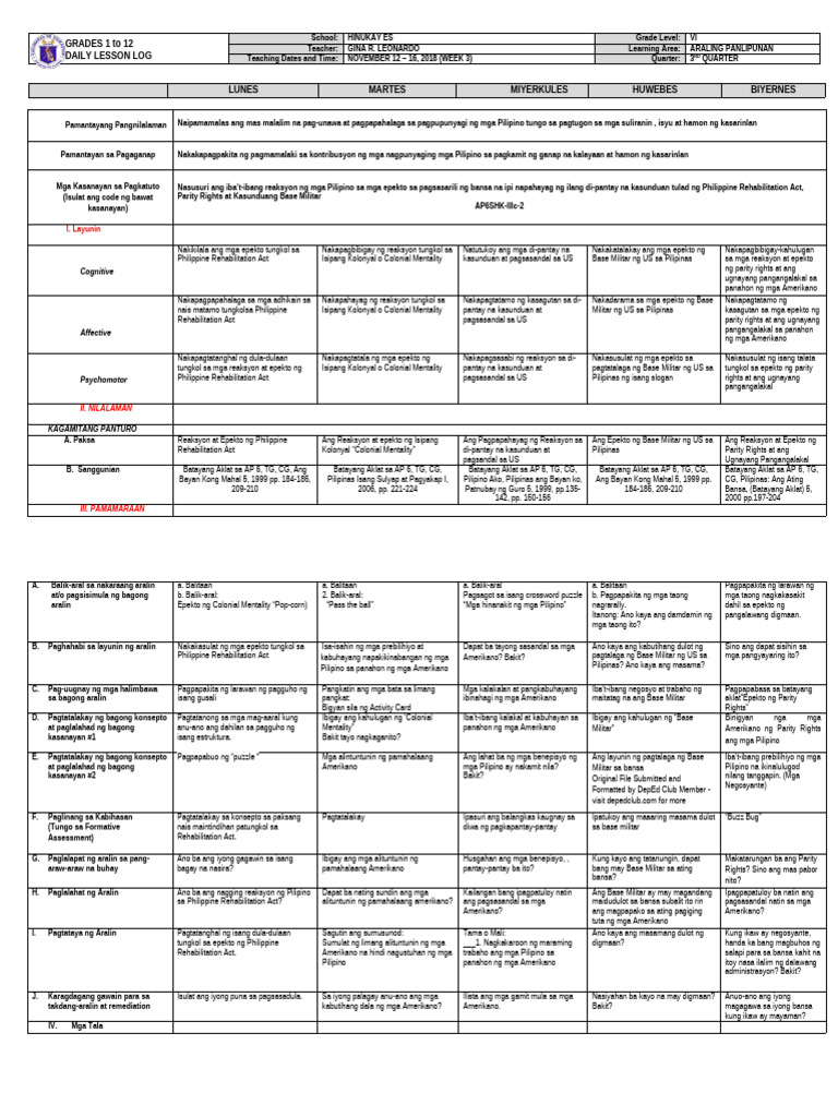 3rd Quarter WK 3-AP 6 | PDF